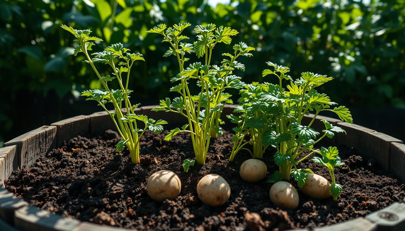 Kartoffeln Pflanzen Im Kubel