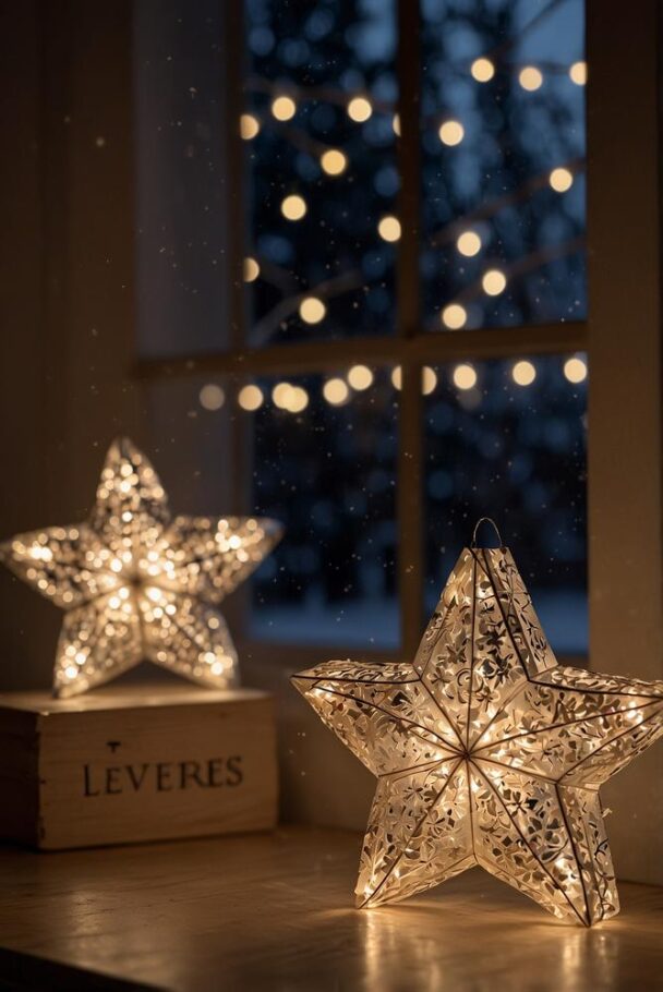 Fensterbeleuchtung zu Weihnachten: warme Lichtquellen für gemütliche ...